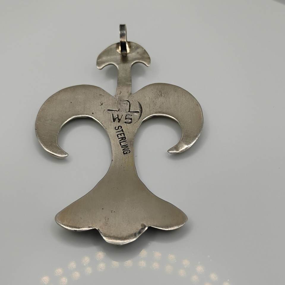 Native American Wilson Begay Peyote Bird Pendant on 26-inch Snake Chain ...