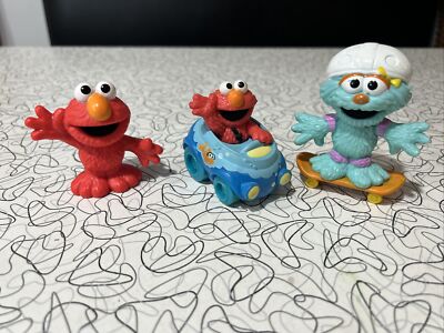 Sesame Workshop~ Elmo Fish Bowl Car~ Come-N- Race~ 2012 Hasbro + Rosita ...