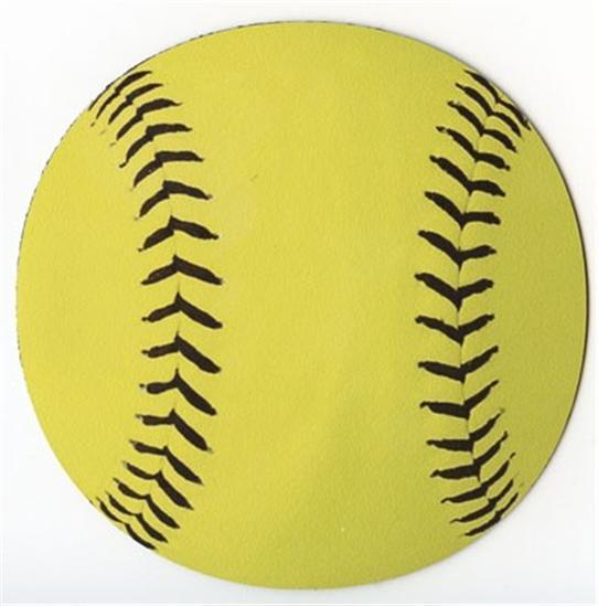 Vinyl Softball Yellow