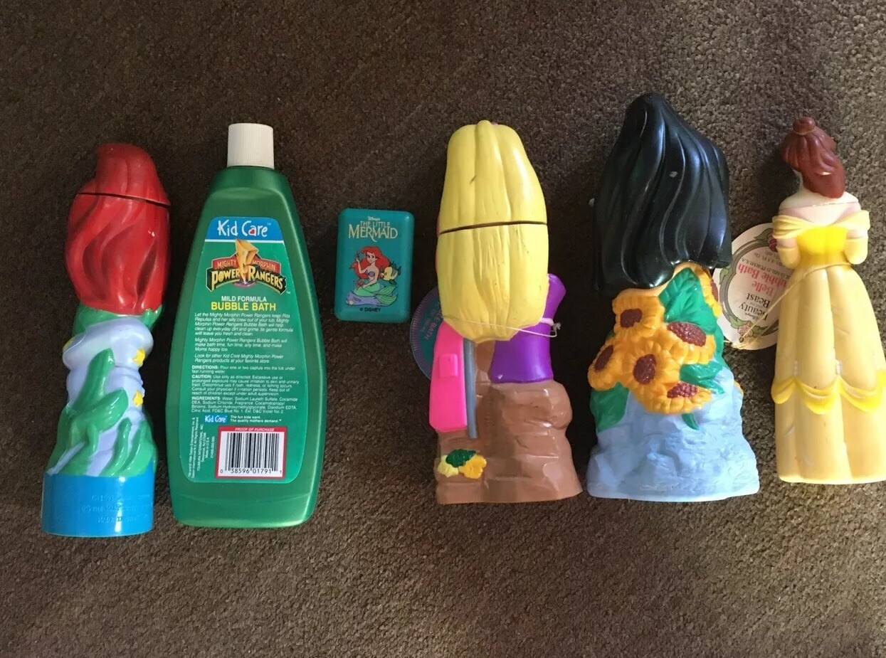 Kid Care Bubble Bath Containers Disney Characters Power Rangers And ...