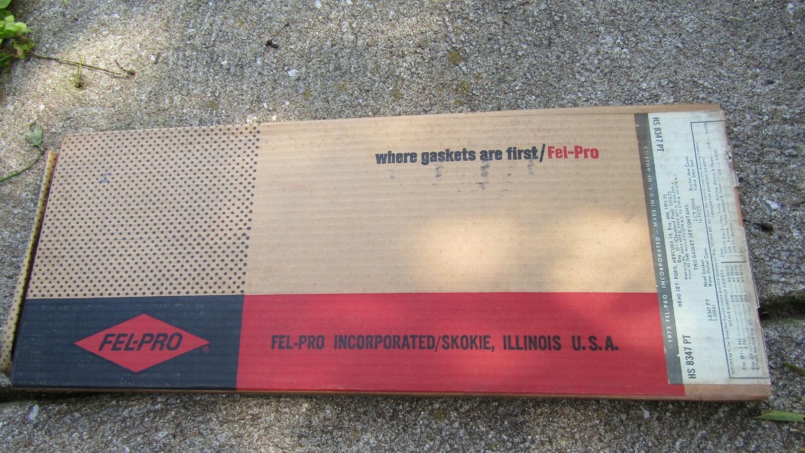 Vintage Fel-Pro Head Gasket Set NS 8347 PT Ford Mercury V8 400 71-73 ...