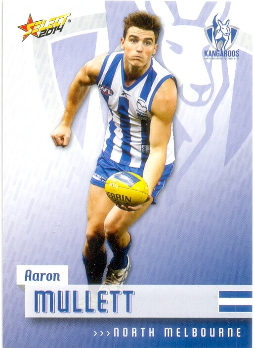 2014 Select AFL Champions Common Card 142 Aaron Mullett - Kangaroos ...