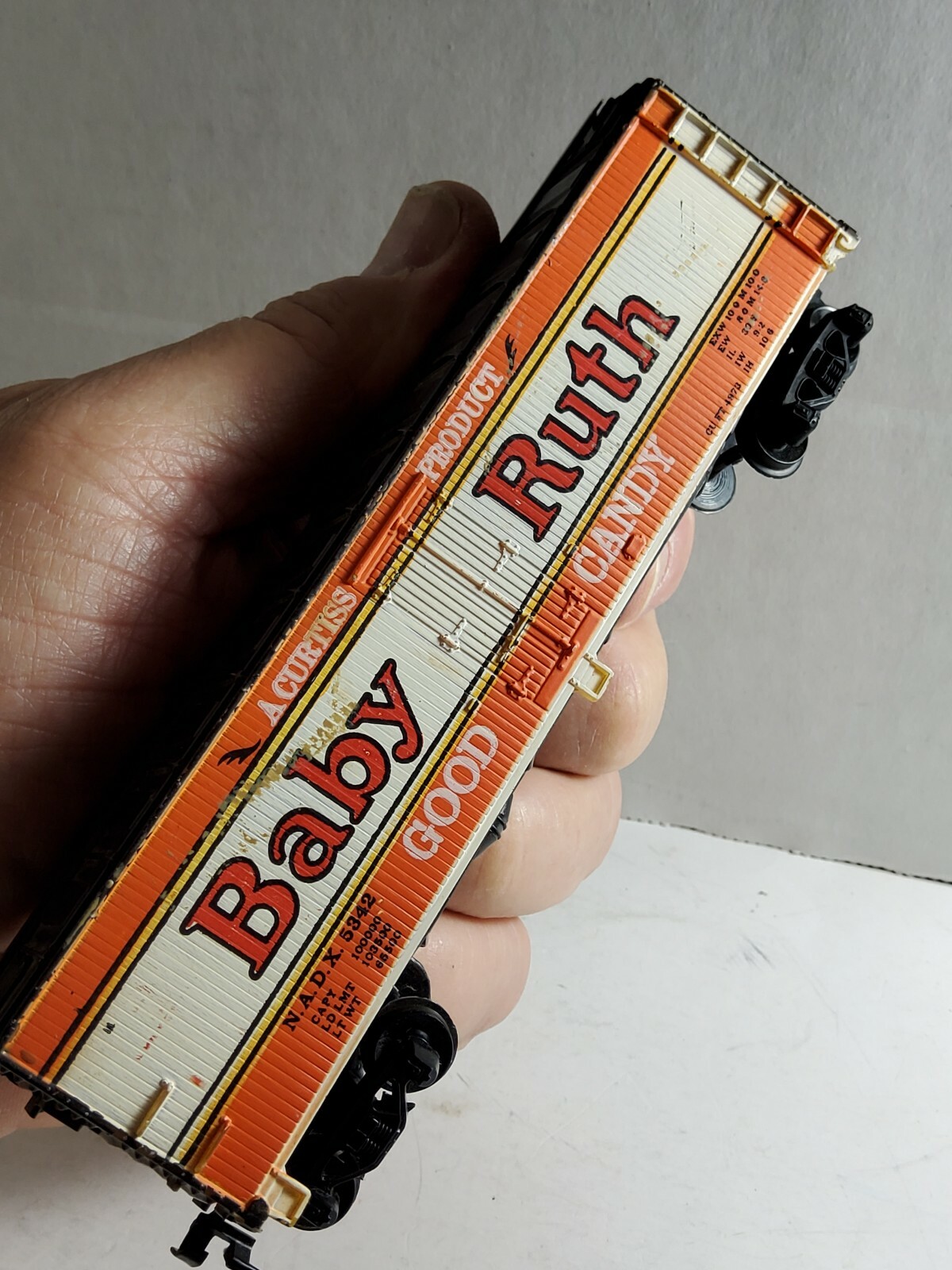 TYCO BABY RUTH~40 FOOT REEFER FREIGHT CAR #5342~ HO SCALE | eBay