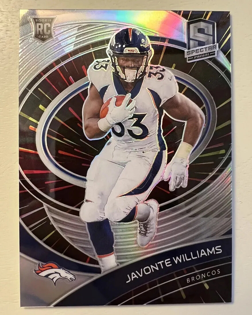 🐎 2021 Panini Spectra /75 HYPER Prizm ROOKIE - Javonte Williams #160 RC ...