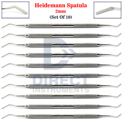 10Pcs Dental Heidmann Spatula 2mm Composite Filling Mixing Placing ...