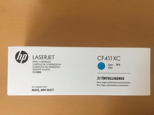 HP (410x) CF411XC Toner cyan, OVP geöffnet, TONER UNBENUTZT ...