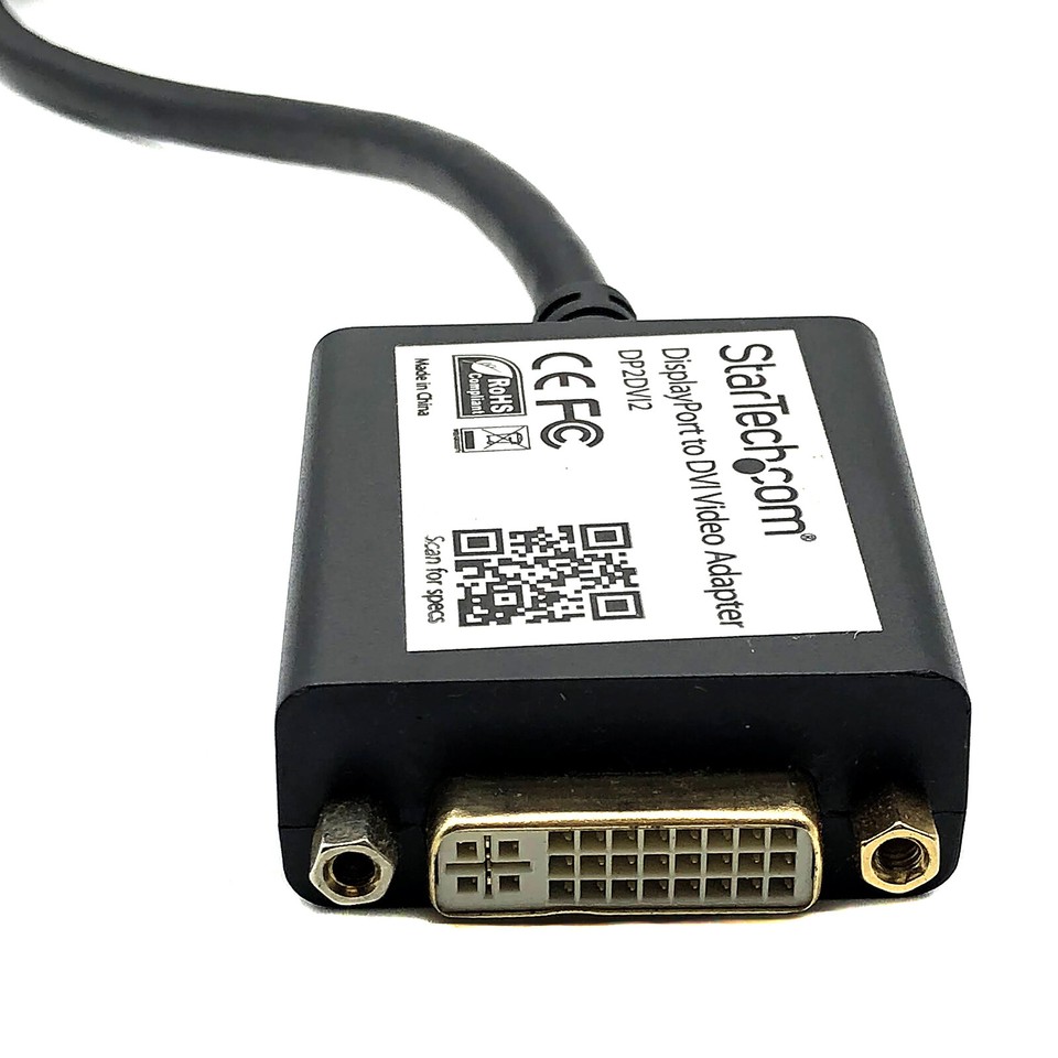 NEW Genuine StarTech DisplayPort To DVI Adapter for HP Elitebook ...