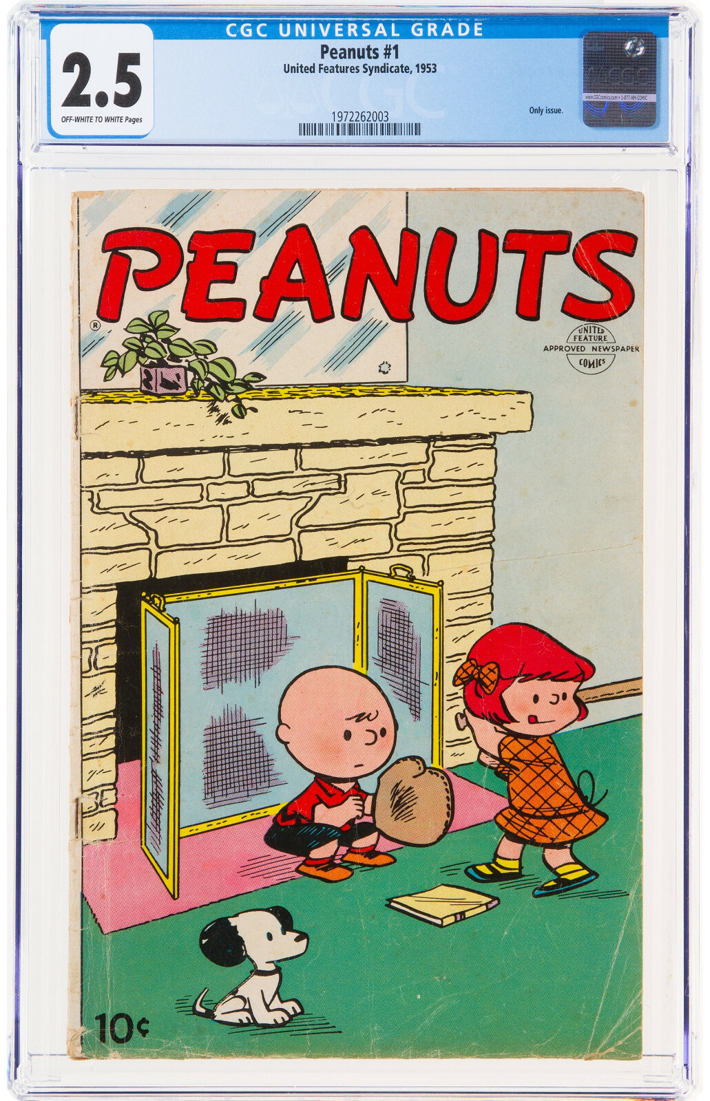 Peanuts #1 CGC 2.5 United Feature 1953 RARE!! Charlie Brown! See Scan ...