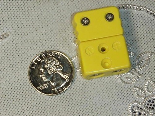 Marlin Yellow Type K Thermocouple Connector Female Jack 2 Slot Pin Plug ...