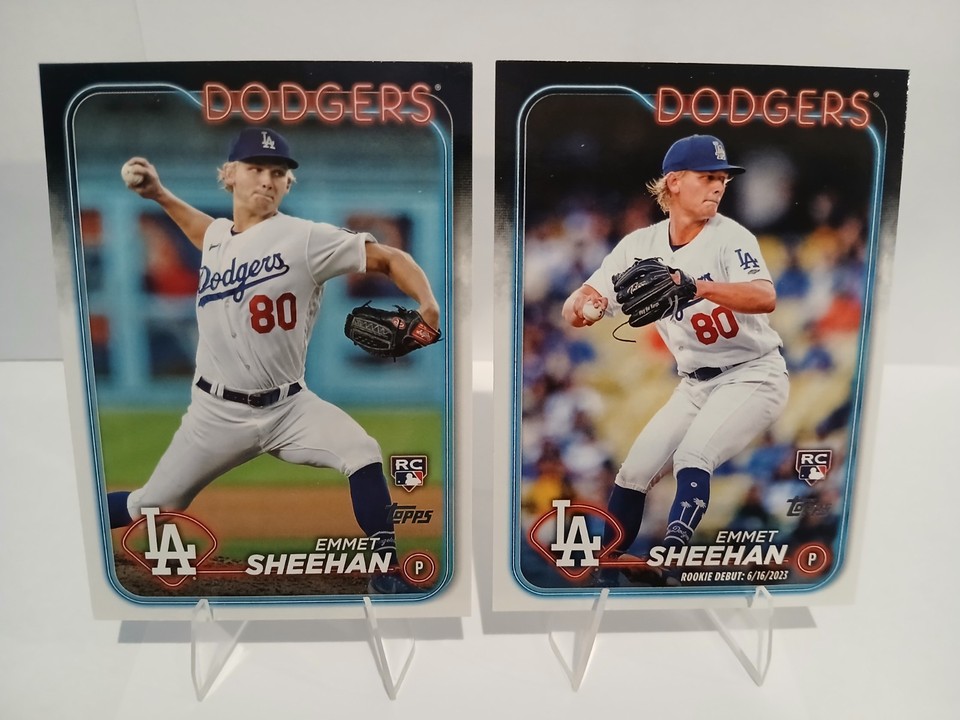 Emmet Sheehan Rookie Card Lot (12) Heritage, Allen & Ginter, Chrome ...