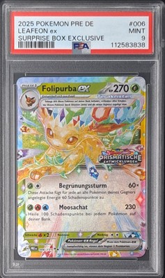 Pokemon PSA 9 - Folipurba ex 006/131 - Prismatische Entwicklungen ...