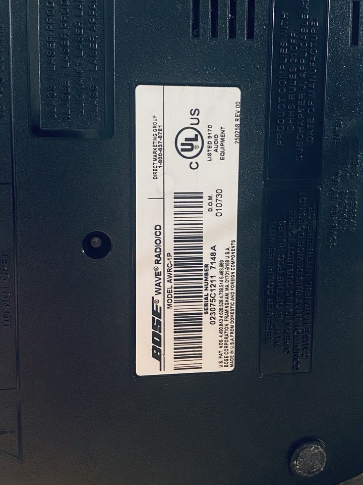 Bose AWRC-1P Wave Radio CD Player AM FM TESTED & WORKS | eBay