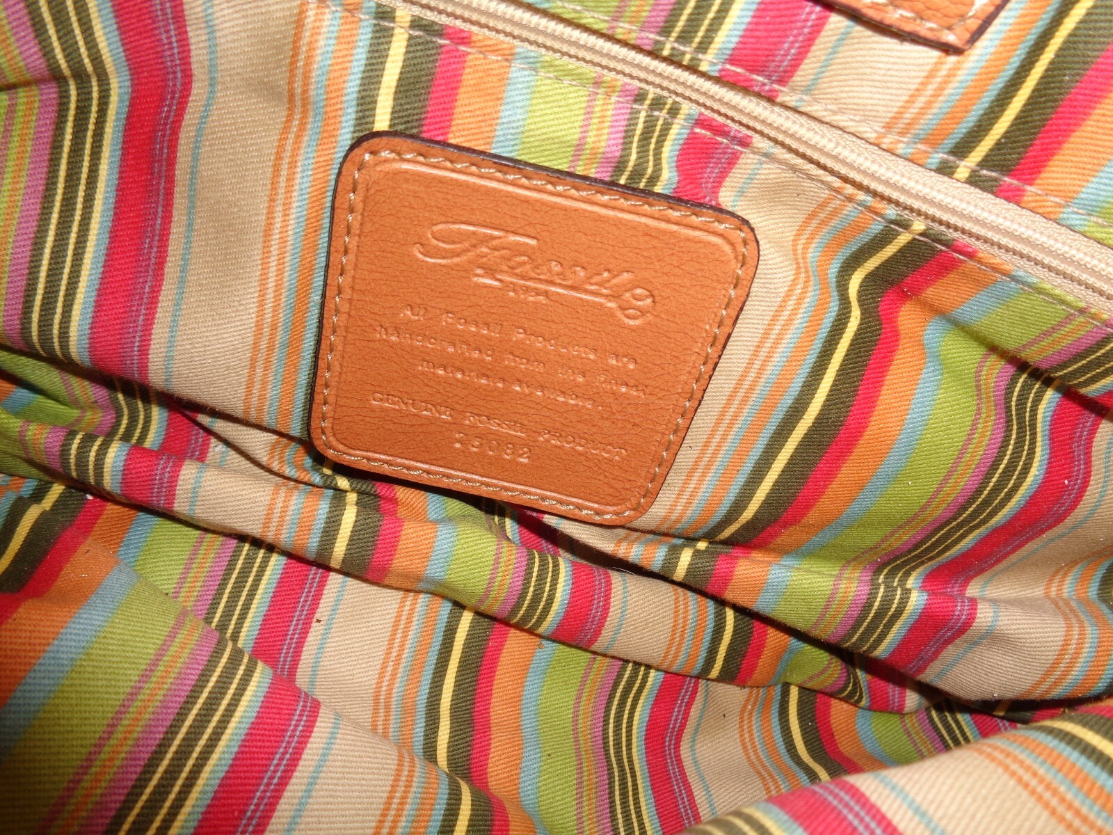FOSSIL WOVEN STRAW & LEATHER TOTE SHOULDER BAG PURSE #76082 TAN & BROWN ...
