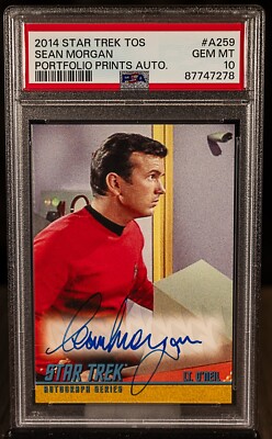 87747278 Sean Morgan 2014 Star Trek TOS Portfolio Prints Autograph Auto ...