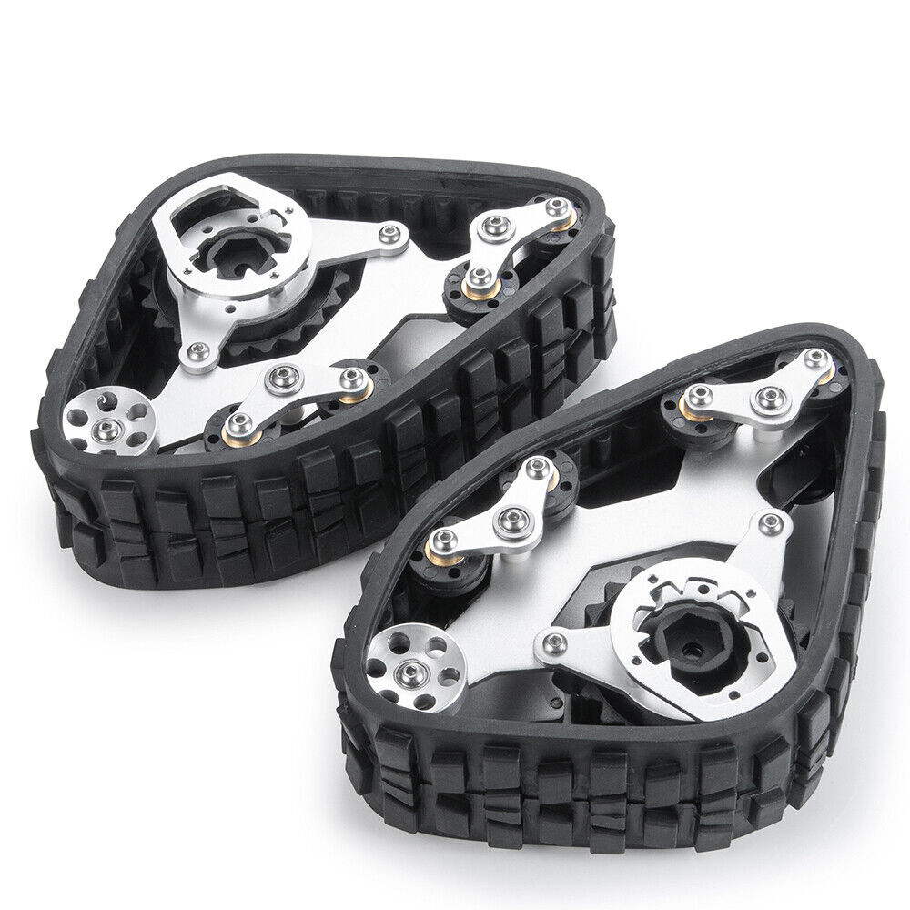 Snow Tracks Wheels For 1/10 RC Axial SCX10 TRX4 Offroad Crawler Car ...