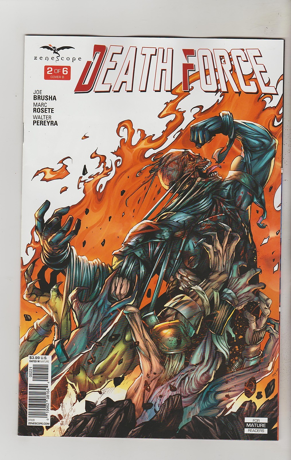 ZENESCOPE COMICS DEATH FORCE #2 JUNE 2016 VARIANT B 1ST PRINT NM | eBay UK