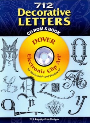 712 Decorative Letters (Dover Electronic Clip Art) Paperback / softback ...