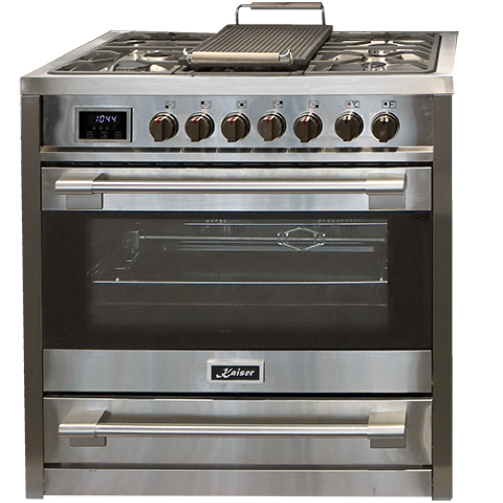Kaiser Gas Elektro Standherd 90 cm Range Coocker 115 L Backofen 4,5KW ...