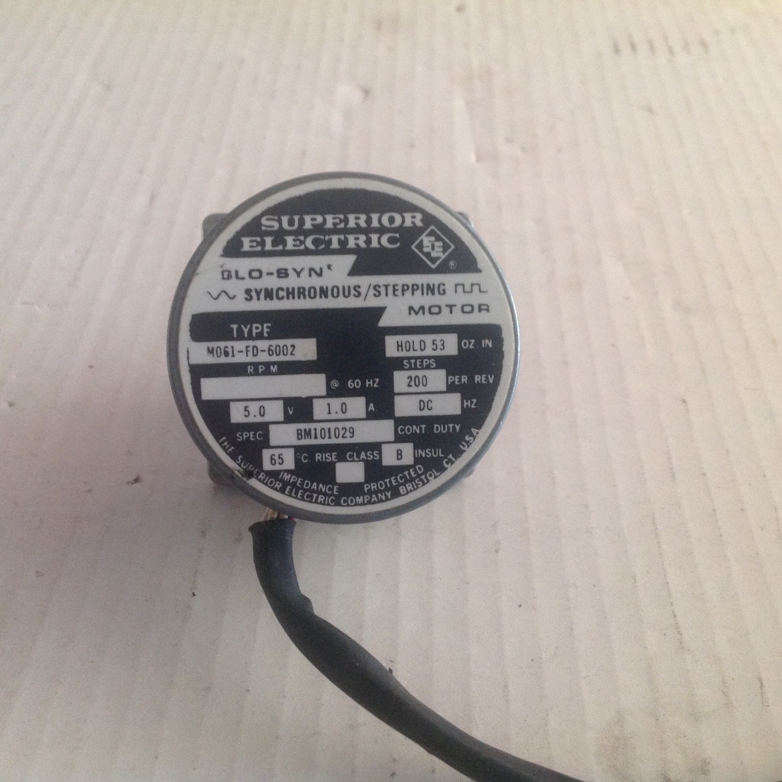 Superior Electric M061-FD-6002, Slo-Syn Synchronous/Stepping Motor | eBay