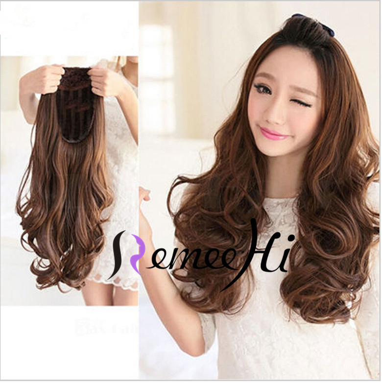 Body Wave Human Hair Half Wigs 100% Remy Human Hair Wig Cap 3/4 Half ...