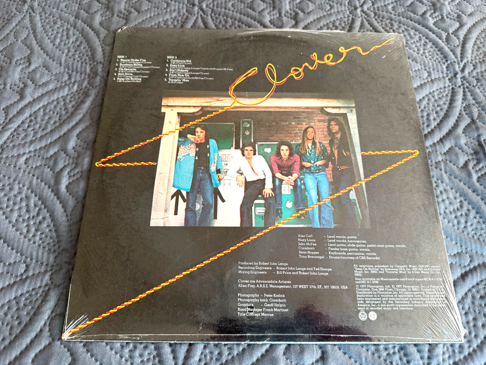 CLOVER EARLY HUEY LEWIS) ORIGINAL SEALED"NEVER PLAYED"VINTAGE VINYL ...