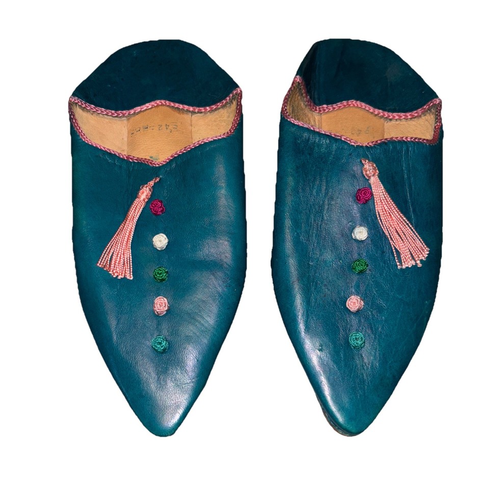 Moroccan babouche slipper, Leather slipper, Handmade Babouches slippers ...