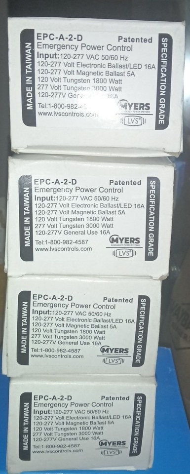 EPC-A-2-D UL924 Meyers LVS Emergency Power Control – 120/277V, 16A NEW ...