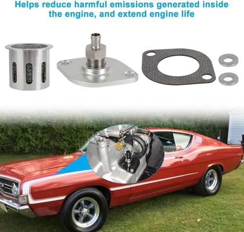 Intake Manifold Positive Crankcase Valve PCV Kit For Ford FE 352 390 ...