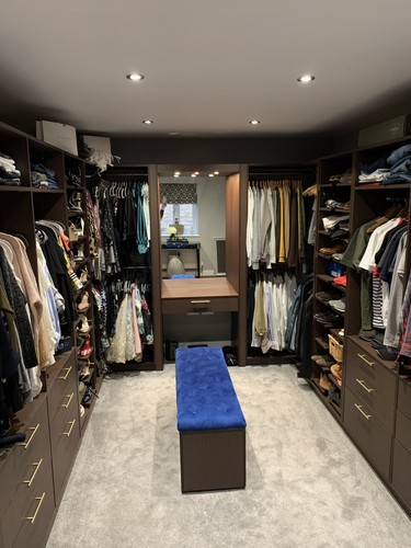 Bespoke Design Dressing Room Walk In Wardrobe. Made To Measure. Custom ...