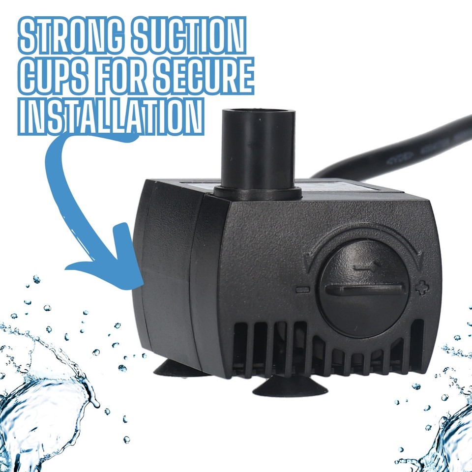 Submersible Water Pump Aquarium 300l/h Fish Tank Sump Pond Water ...