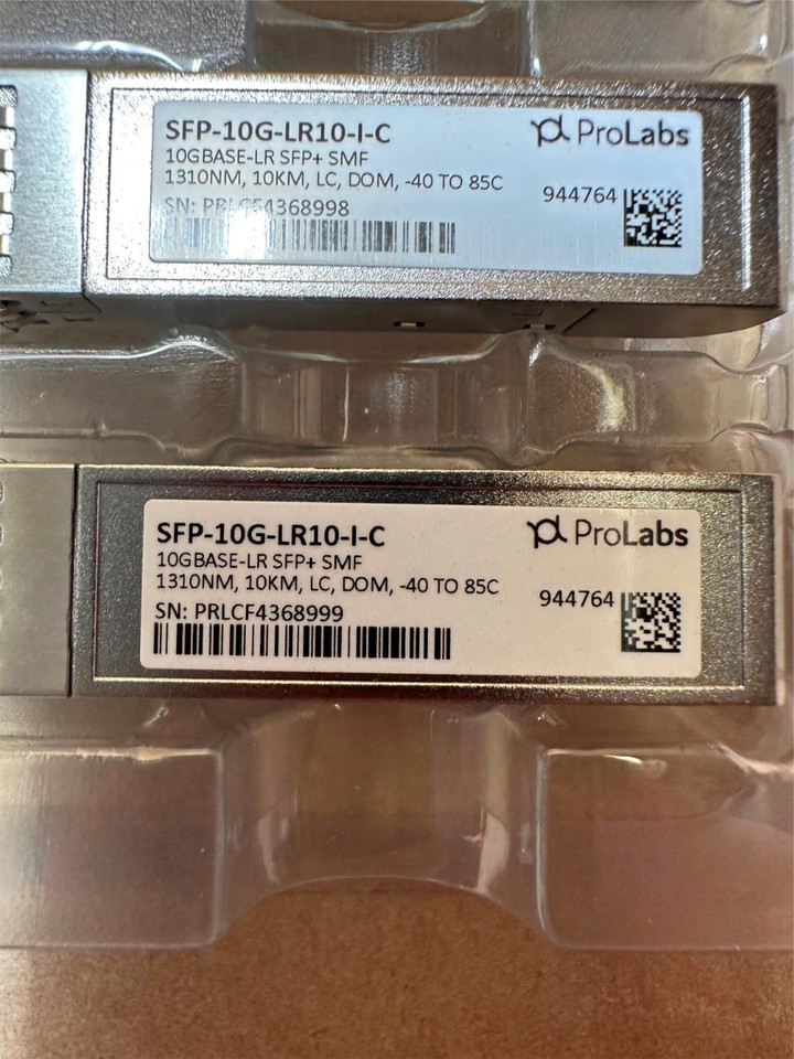 7x Pack Lot Prolabs 10G Base LR SFP+ SMF Cisco Compatible Transceiver ...