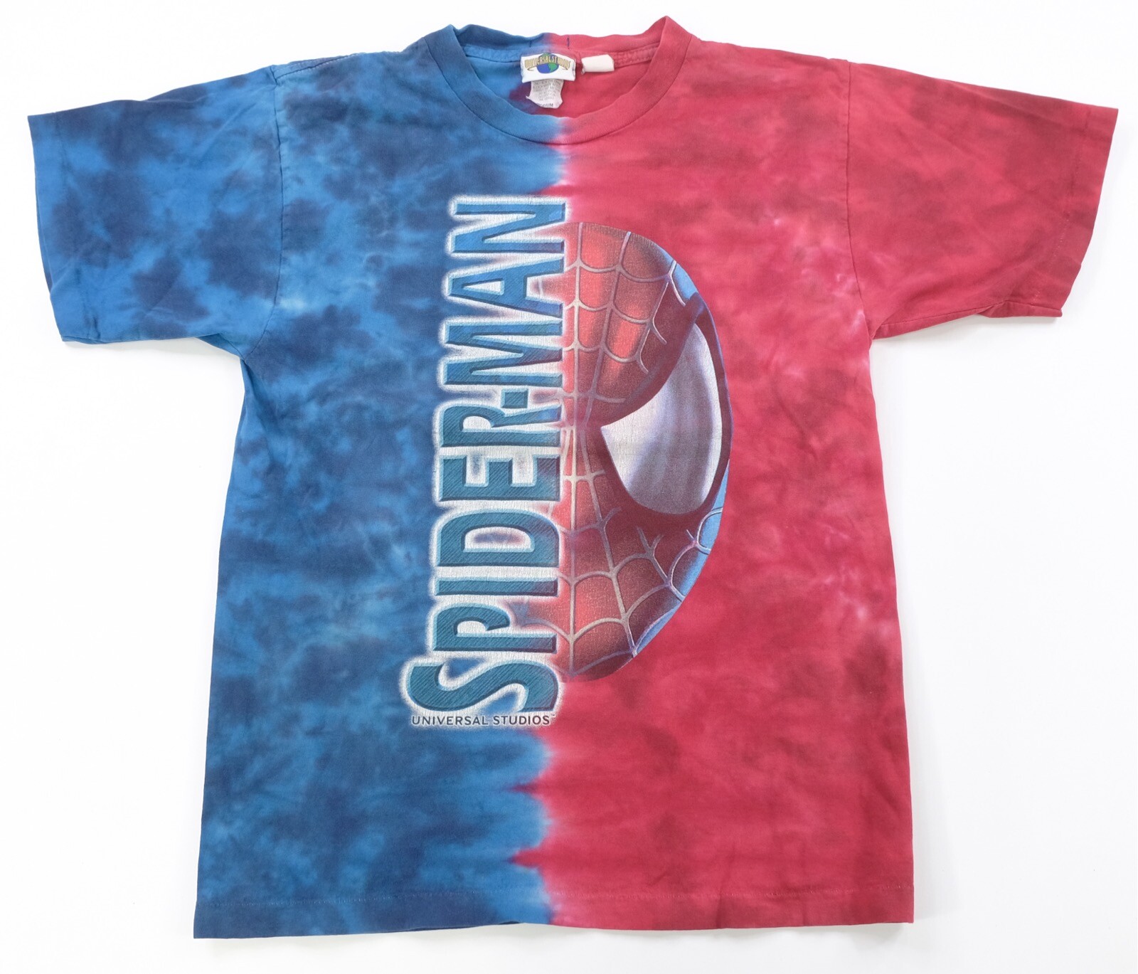 Rare VTG UNIVERSAL STUDIOS Spider-Man Tie Dye Split T… - Gem
