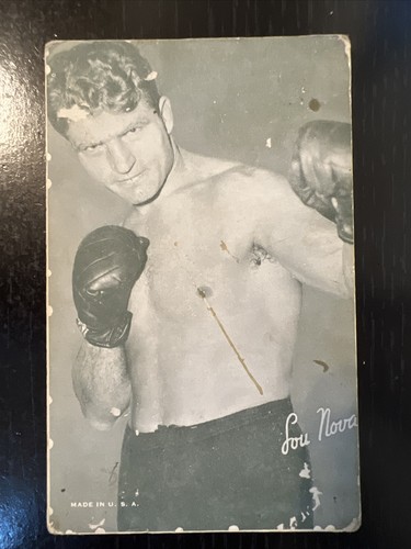 1950's Vintage Lou Nova Boxing Boxer Boxing Exhibit Card postcard | eBay