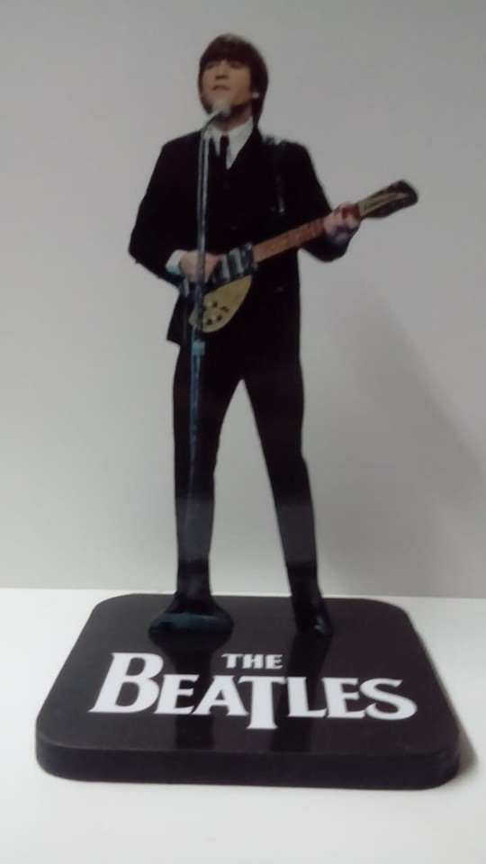 4 x THE BEATLES 8" DISPLAY STANDEES Figures Statue Cutout Doll Toys ...