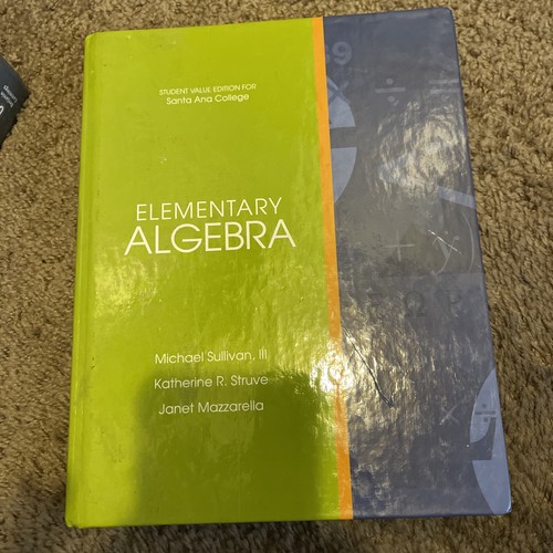 ELEMENTARY ALGEBRA By Michael Lll; Katherine R. Stuve; Janet Mazzarella ...