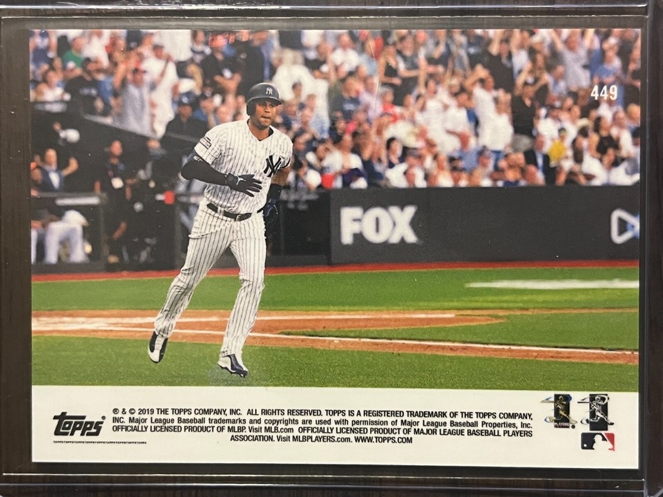 2019 Topps Now #449 Aaron Hicks New York Yankees | eBay