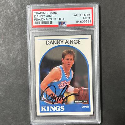 1988-89 NBA Hoops #215 Danny Ainge Signed Card Auto PSA Slabbed Suns | eBay