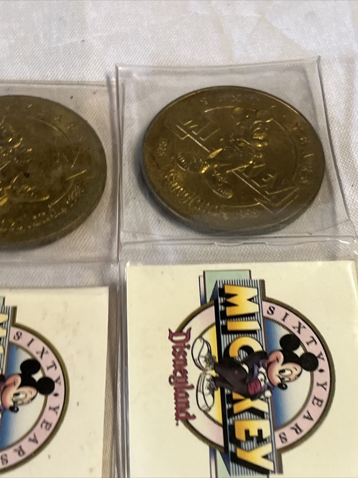 Sixty Years Mickey Mouse Birthday Anniversary Gold 60th Coin 1928-1988 ...