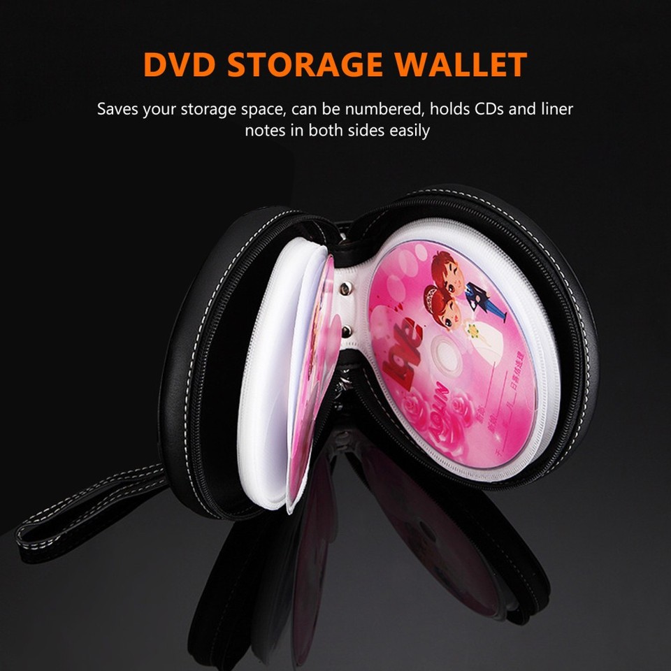 20 Capacity CDs Case Movie CD Storage Pouch Car DVD Organizer Disc ...