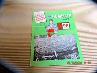 Rare Homelite Chainsaw Model 17 Dealers Flyer | eBay