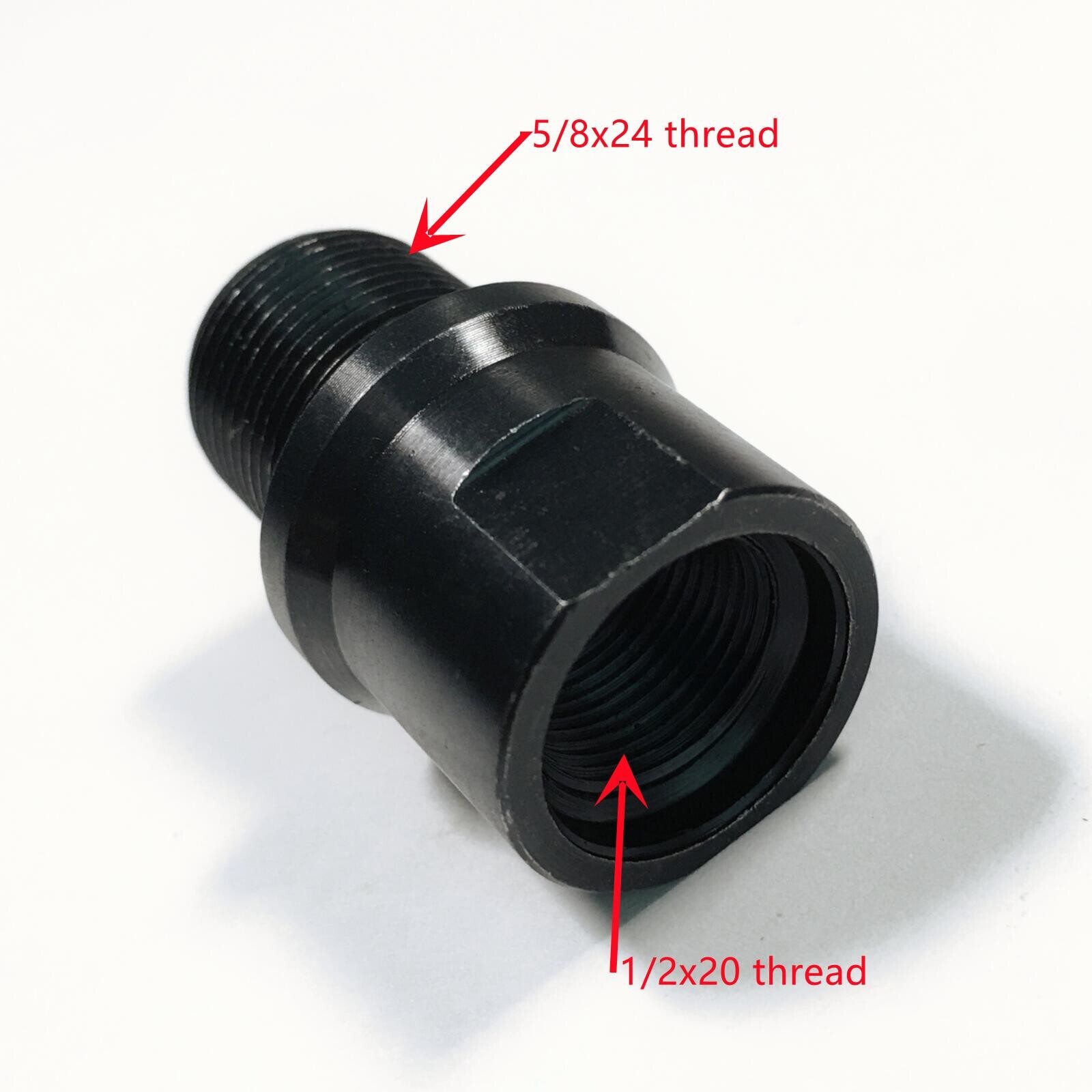 Steel Premium Thread Adapter 1/2x20 to 5/8x24 | eBay