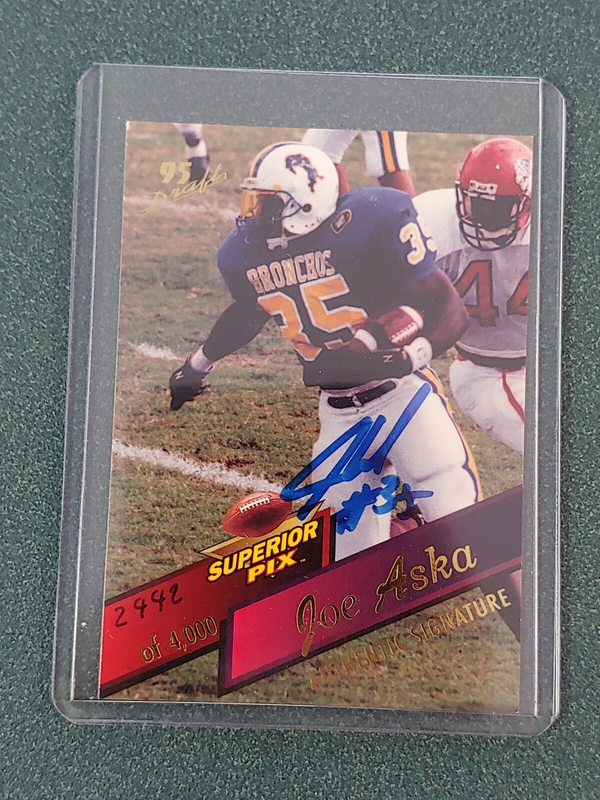 1995 Superior Pix Joe Aska Autographed Card - #2442/4000 | eBay