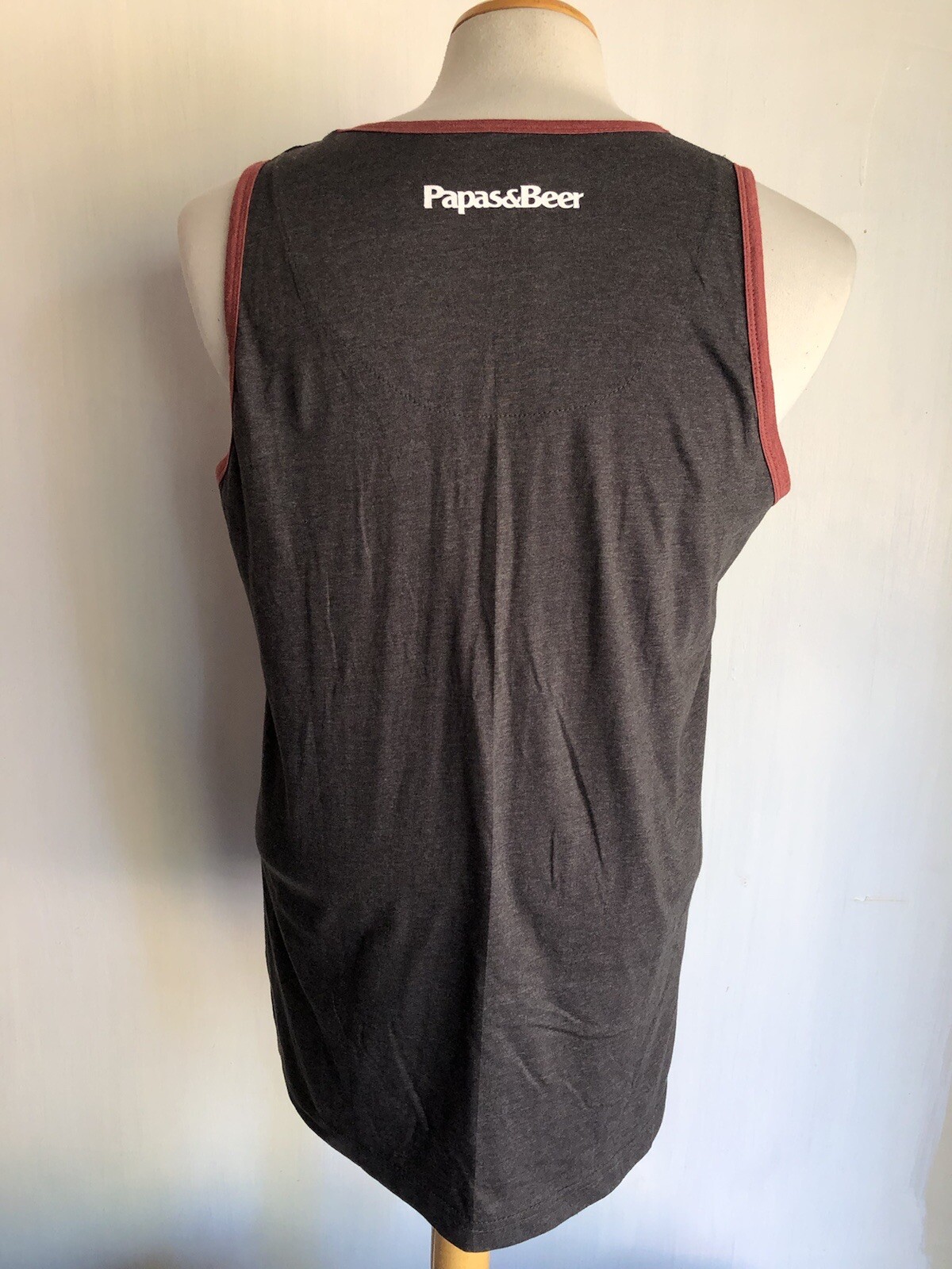 PAPAS & BEER Official Men's Baja Mexico Tank Top Ring… - Gem