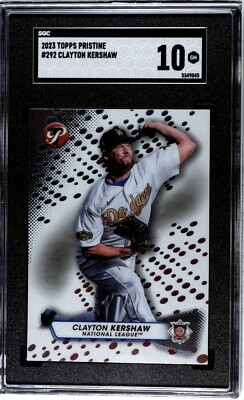 2023 Topps Pristine #292 Clayton Kershaw SGC 10 GEM MINT | eBay