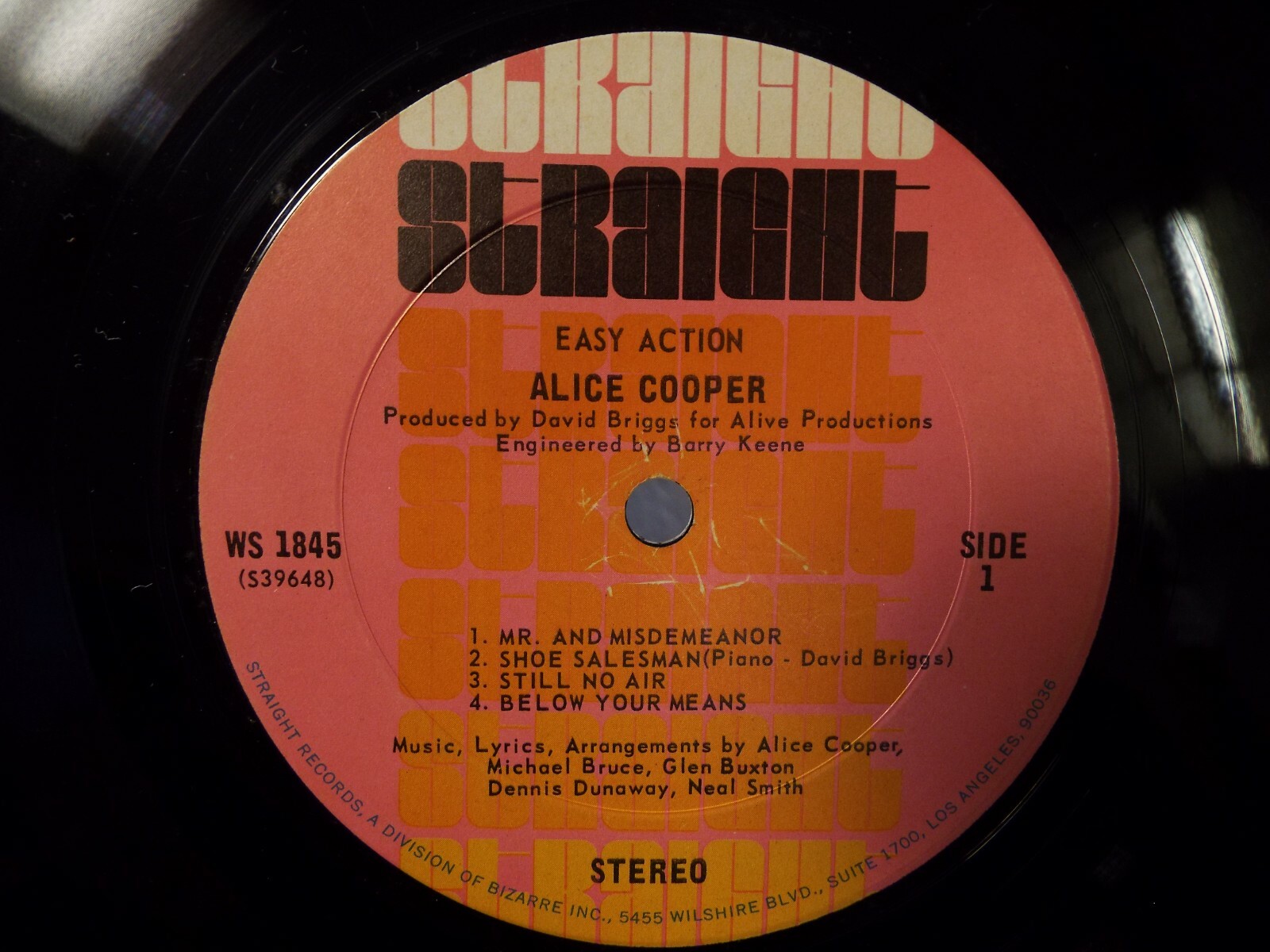 ALICE COOPER EASY ACTION 1970 LP VINYL ALBUM | eBay