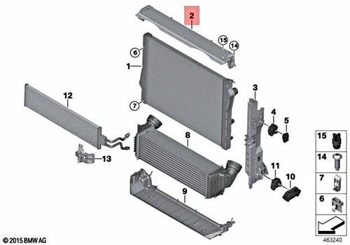Genuine BMW X5 X6 E70 E71 F15 F16 X5 25d 25dX Cover Module Carrier ...