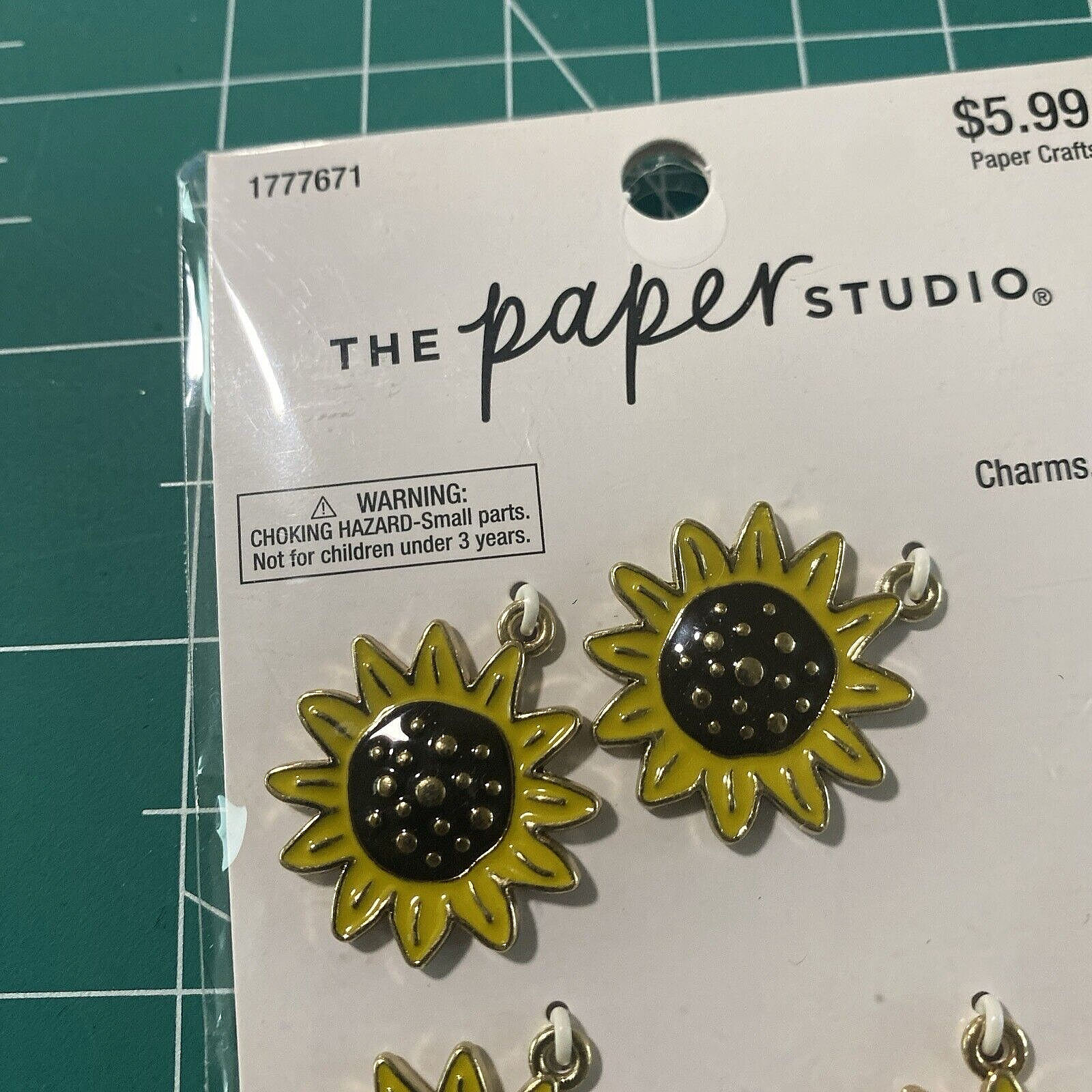 Sunflower Charms 6 pieces The Paper Studio | eBay