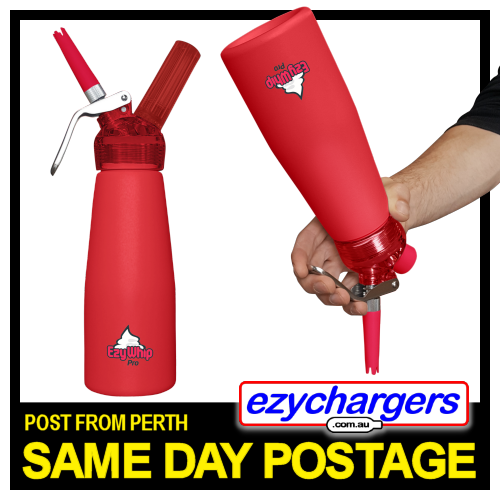 0.5L EZYWHIP PRO CREAM WHIPPER RED DISPENSER GUN BULBS CHARGERS | eBay