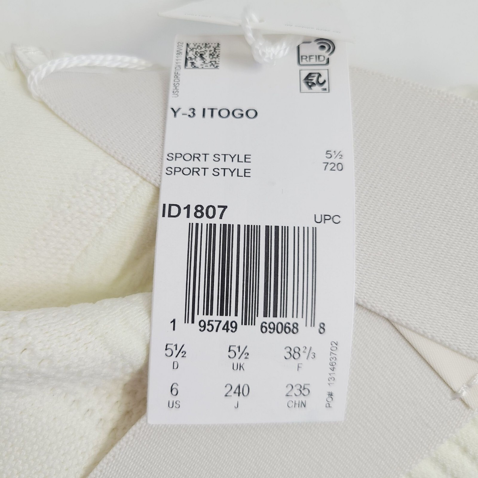 Adidas Y-3 Itogo Yohji Yamamoto Slip On Shoes ID1807 Size 6 Off White Cream | eBay