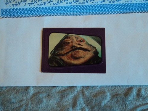 STAR WARS Topps Jabba The Hut TRADING CARD STICKER ™ & © 1983 Lucasfilm ...